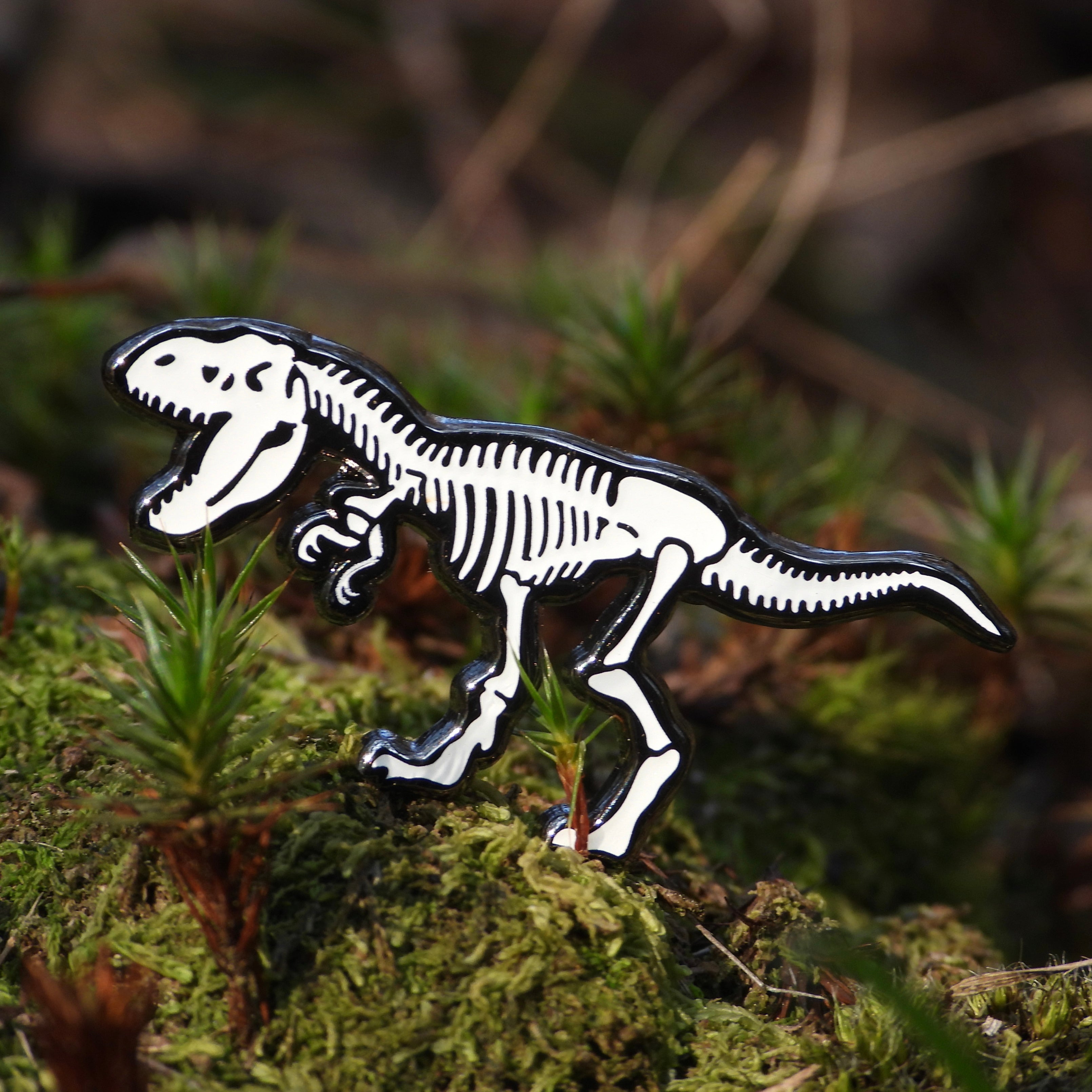 T-Rex ‘Jurassic Glow’ pin – Bush Bling