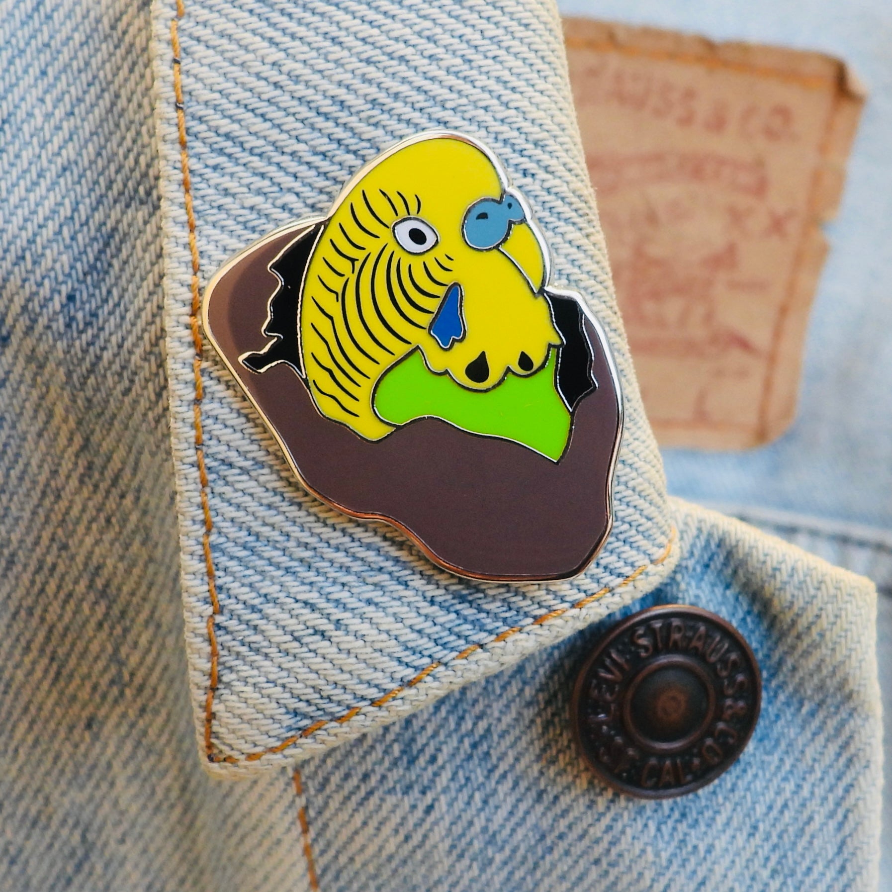 Budgerigar pin – Bush Bling