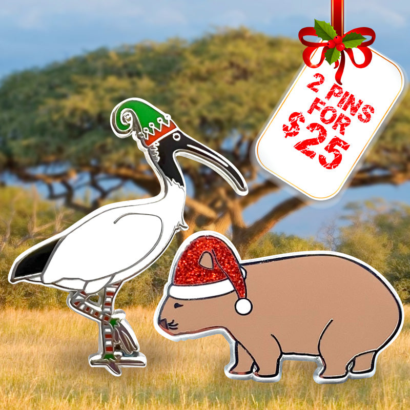 Wombat Santa Ibis Elf Combo – Bush Bling