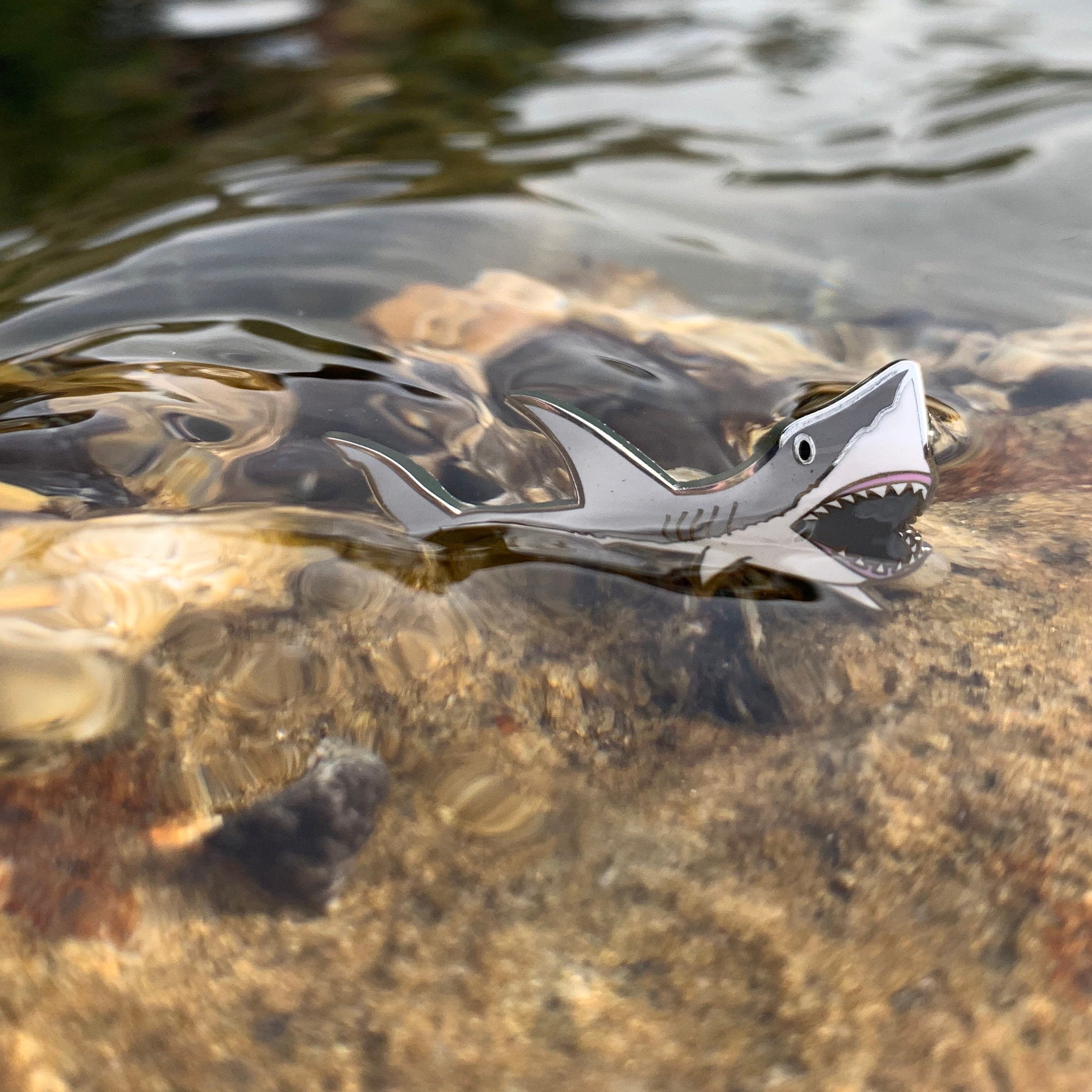 Great White Shark pin – Bush Bling